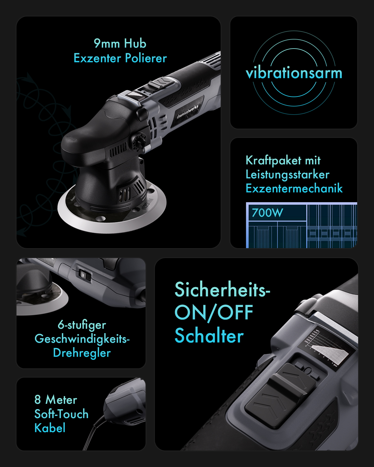 Chemicalworkz DA9 Mašina za poliranje - DETAILING SHOP MITIĆ